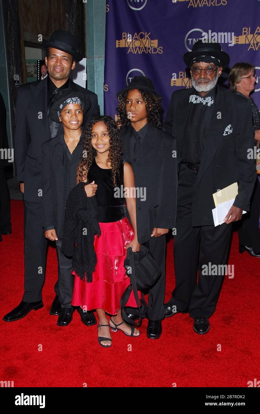 Mario van Peebles, Melvin van Peebles and Kids at the Film Life's 2nd ...