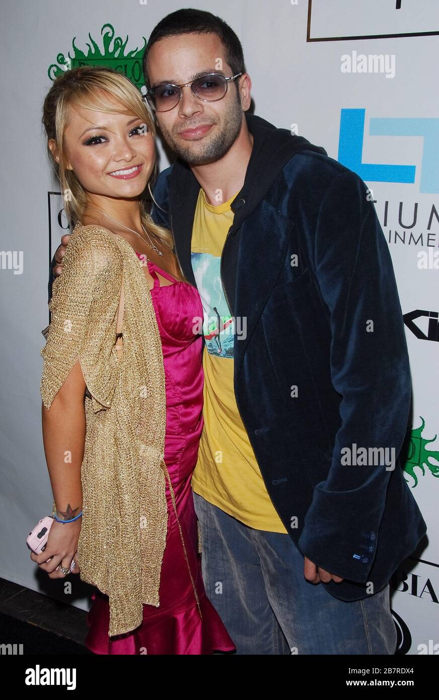 Tila Tequila and Stu Stone at the Frankie J Album Release Party for His ...