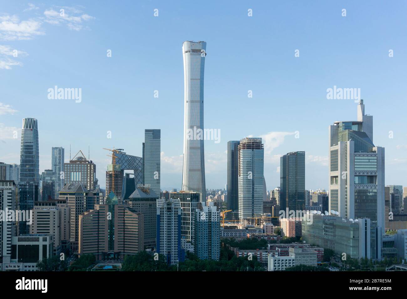 Beijing Skyline,Abstract view of buildings Stock Photo - Alamy