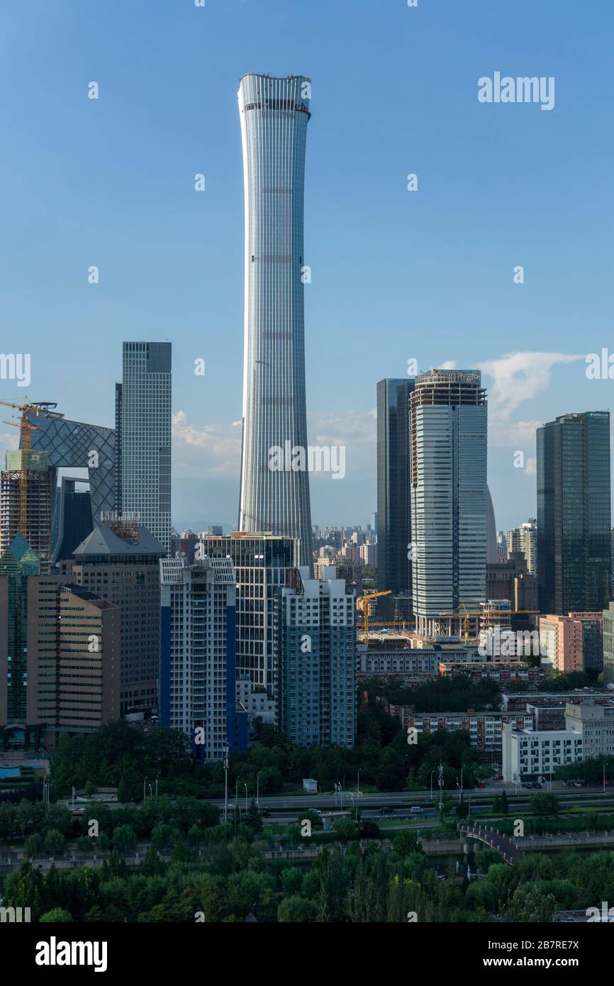 Beijing Skyline,Abstract view of buildings Stock Photo - Alamy