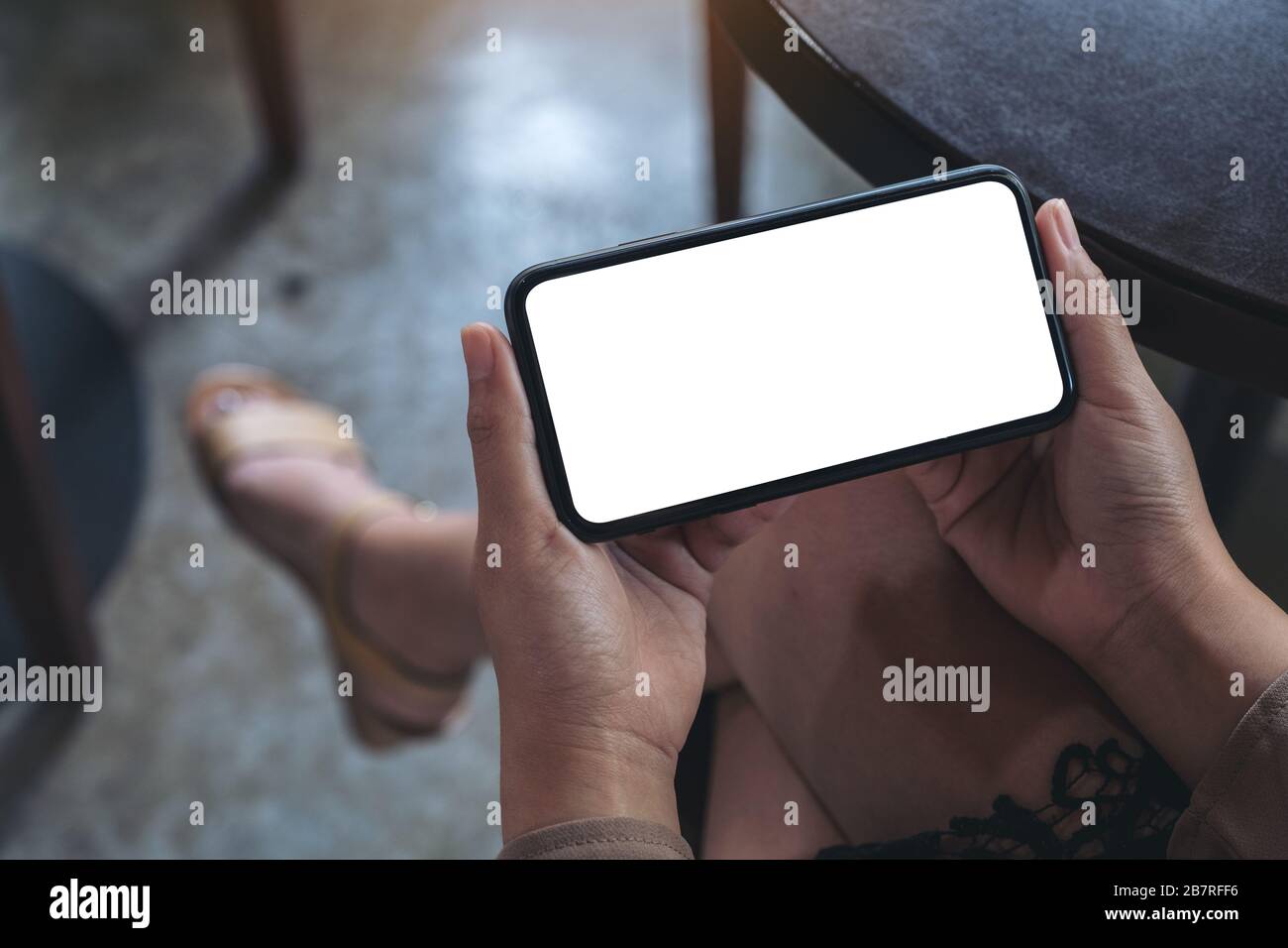 Horizontally screen mockup hi-res stock photography and images - Alamy