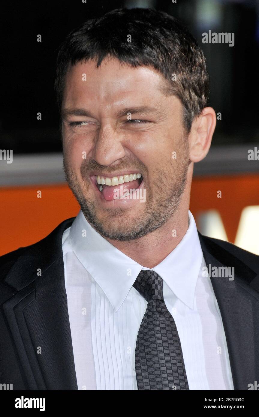Gerard Butler at The Los Angeles Premiere of "Law Abiding Citizen" held ...