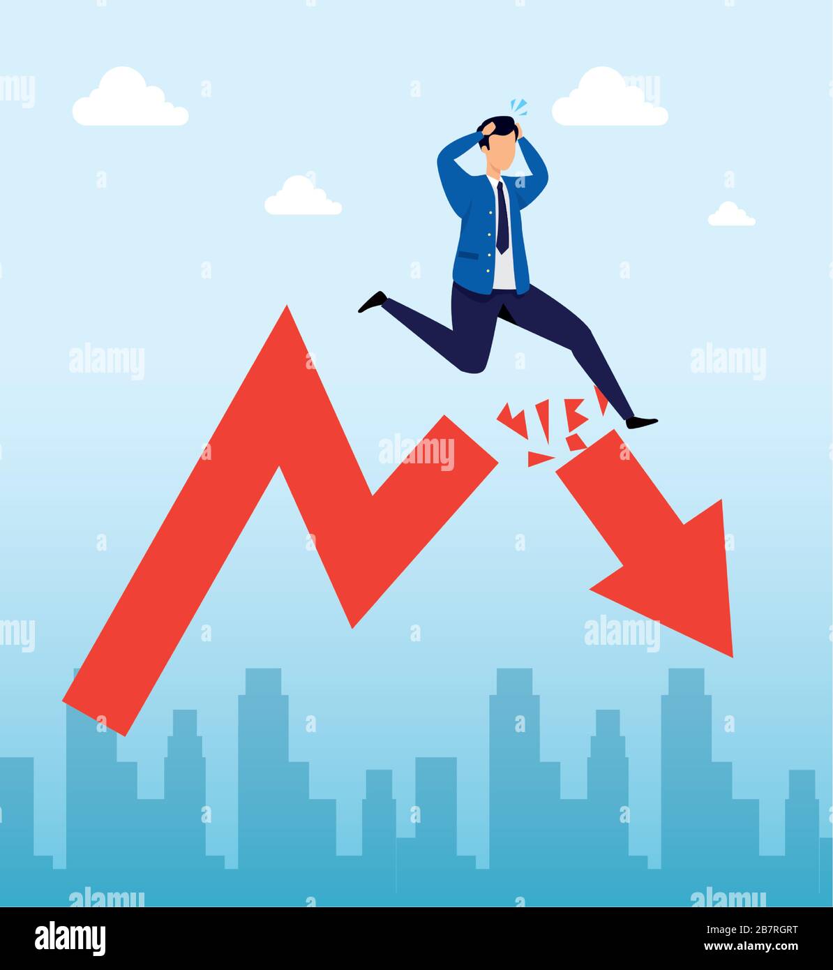 Stock market downturn cartoon hi-res stock photography and images - Alamy