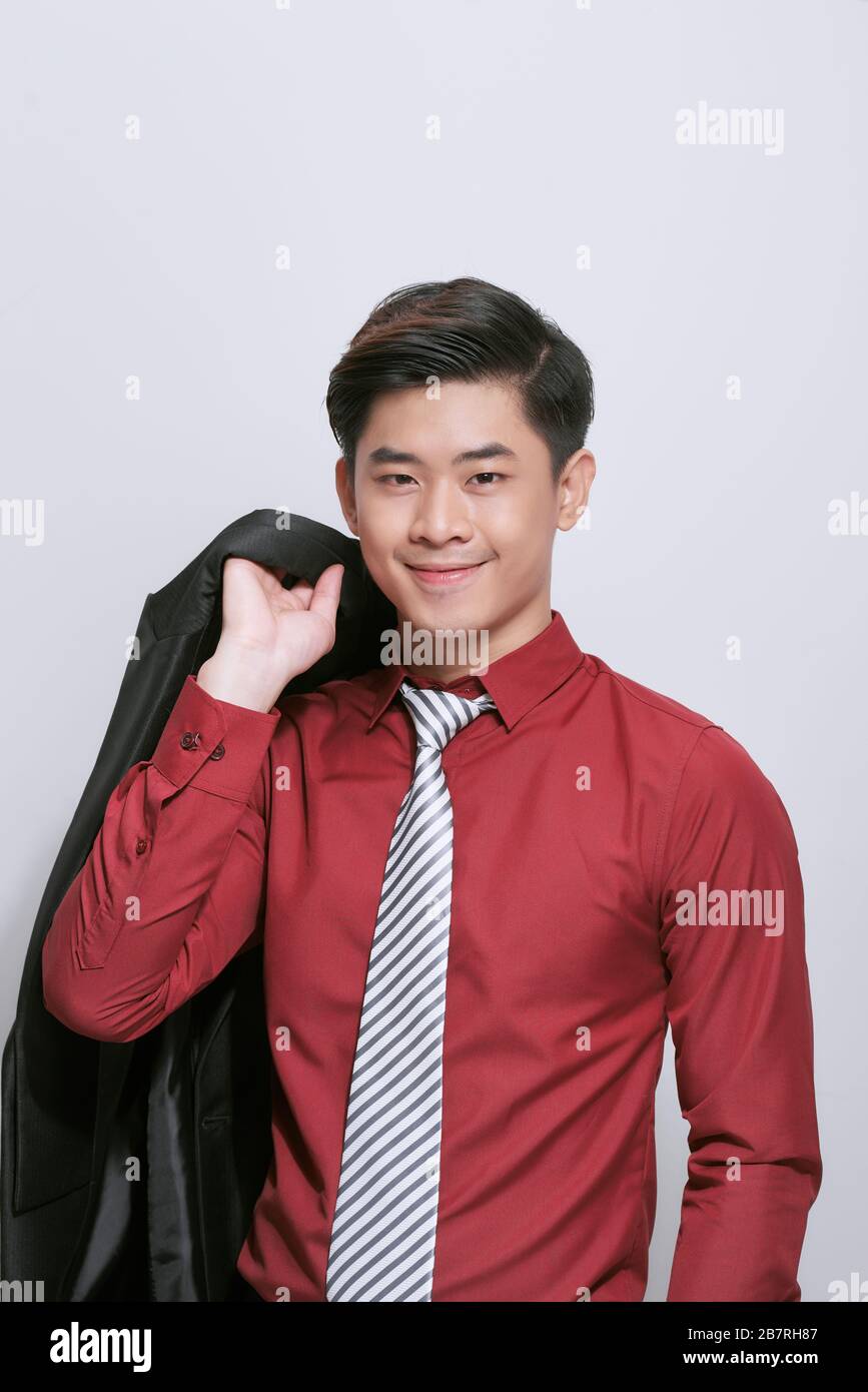 Coat over shoulder hi-res stock photography and images - Alamy