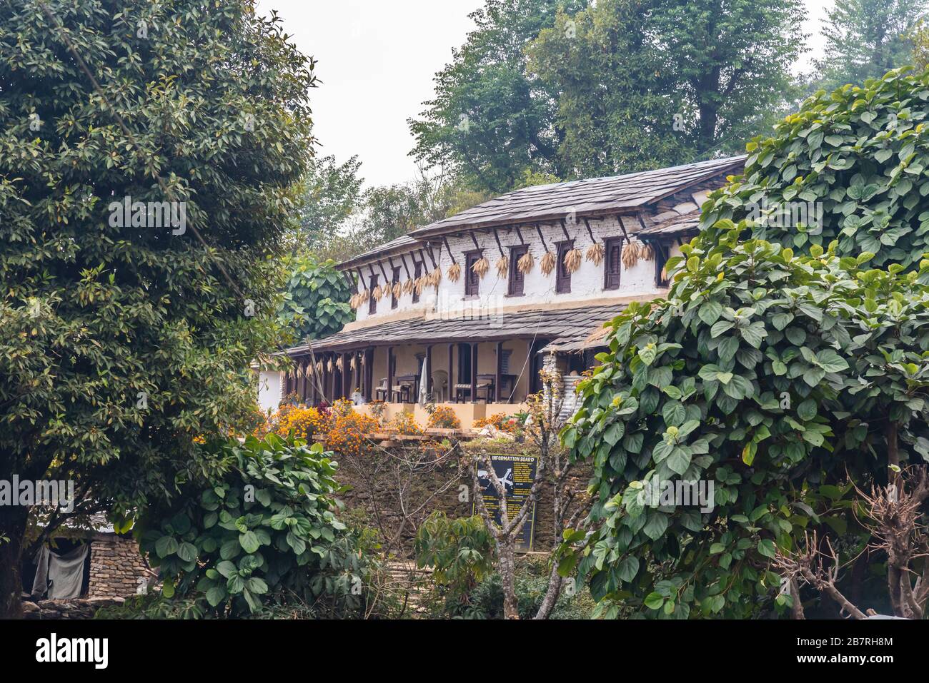 Beautiful Gurung village house at Ghandruk Pokhara region Nepal Stock ...