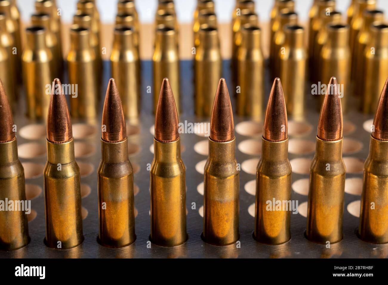 Production of cartridges for a rifle, reload. Empty shells and ...