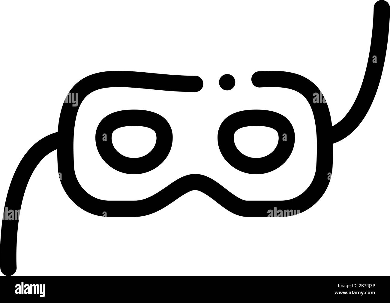 Mask Icon Vector Outline Illustration Stock Vector Image & Art - Alamy