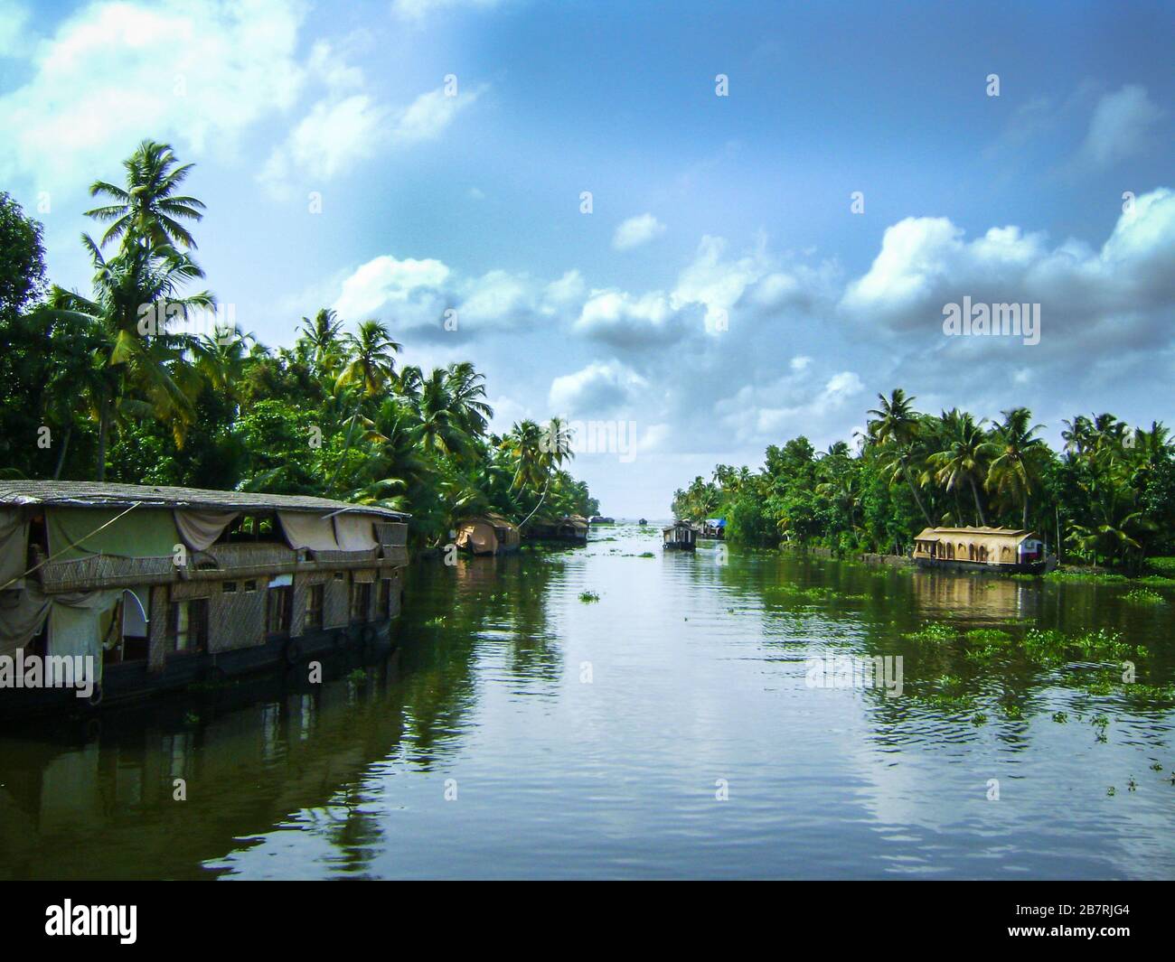 Famous backwaters of Alleppey aka alappuzha in Kerala, India Stock ...