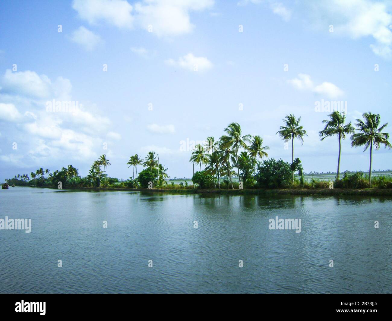 Famous backwaters of Alleppey aka alappuzha in Kerala, India Stock ...