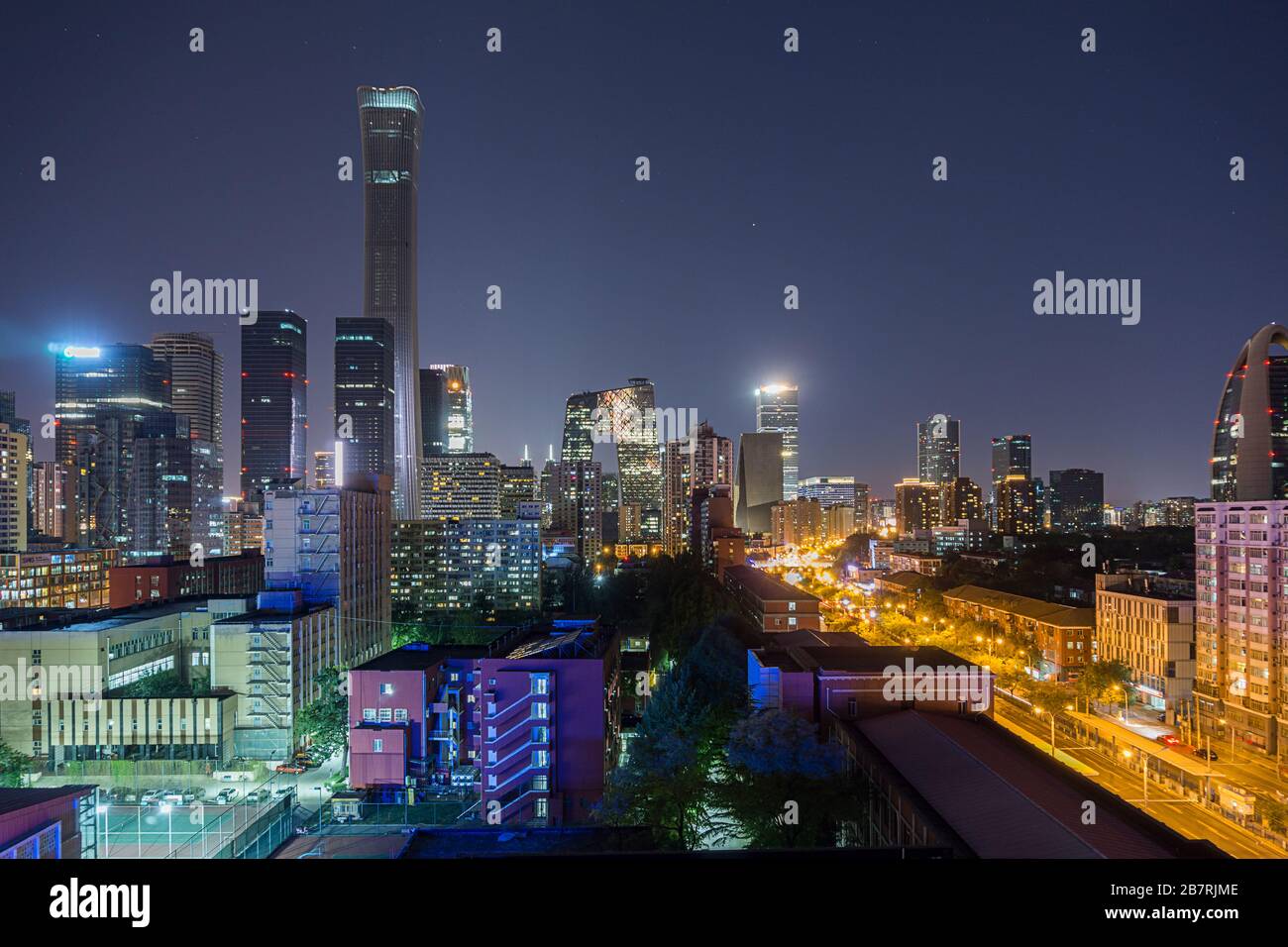 Beijing Skyline,Abstract view of buildings Stock Photo - Alamy