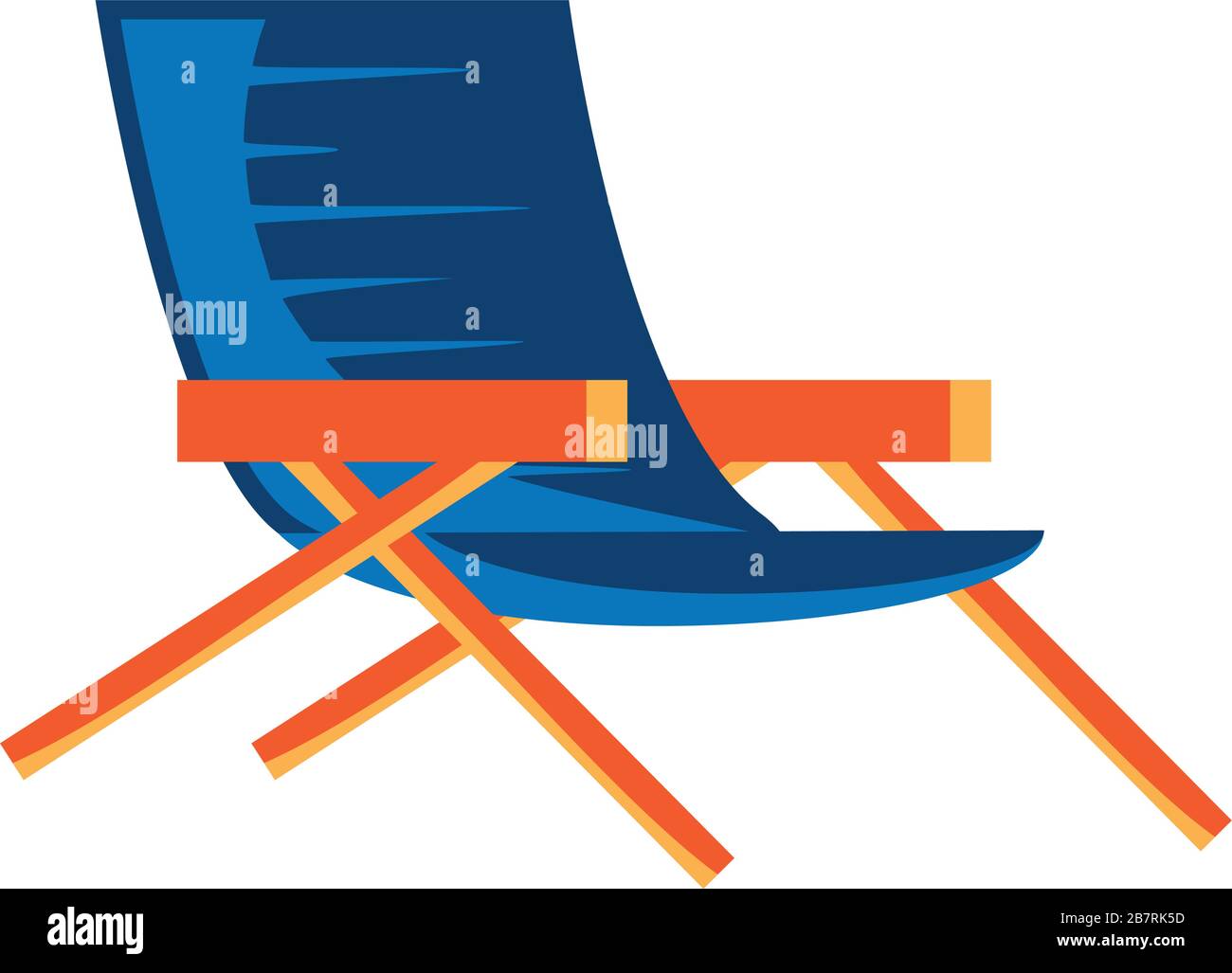 summer chair beach isolated icon Stock Vector Image & Art - Alamy