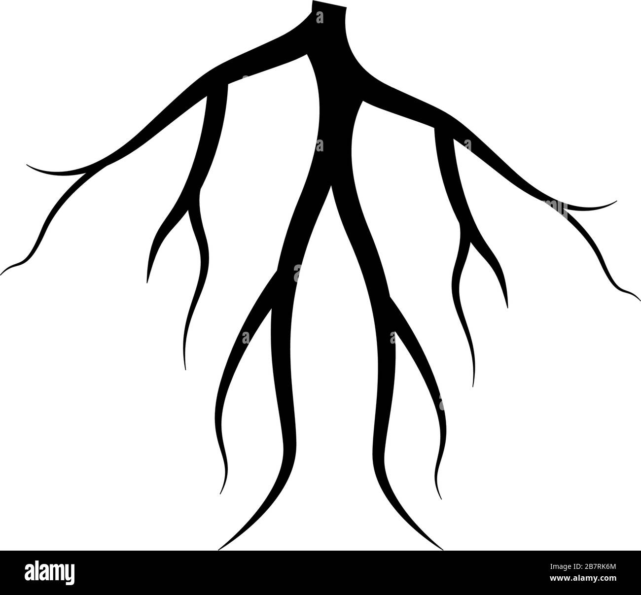 Tree With Roots Graphic Design