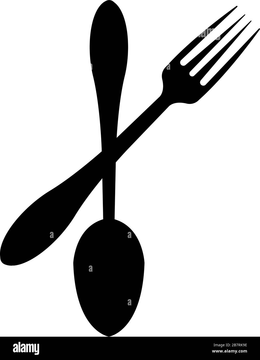 Silver silverware template Cut Out Stock Images & Pictures - Alamy