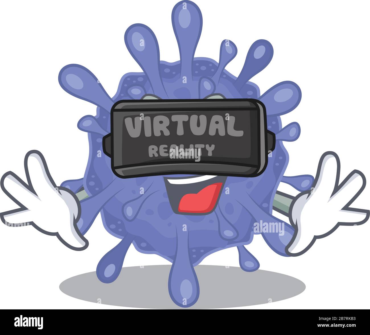 A picture of biohazard viruscorona character with Virtual reality ...