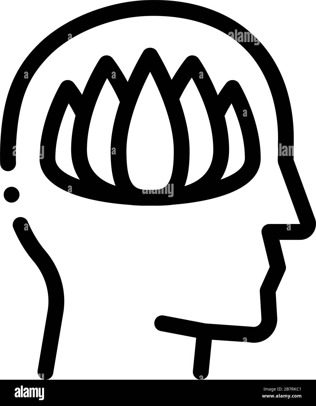 Shaman Man Icon Vector Outline Illustration Stock Vector Image & Art ...
