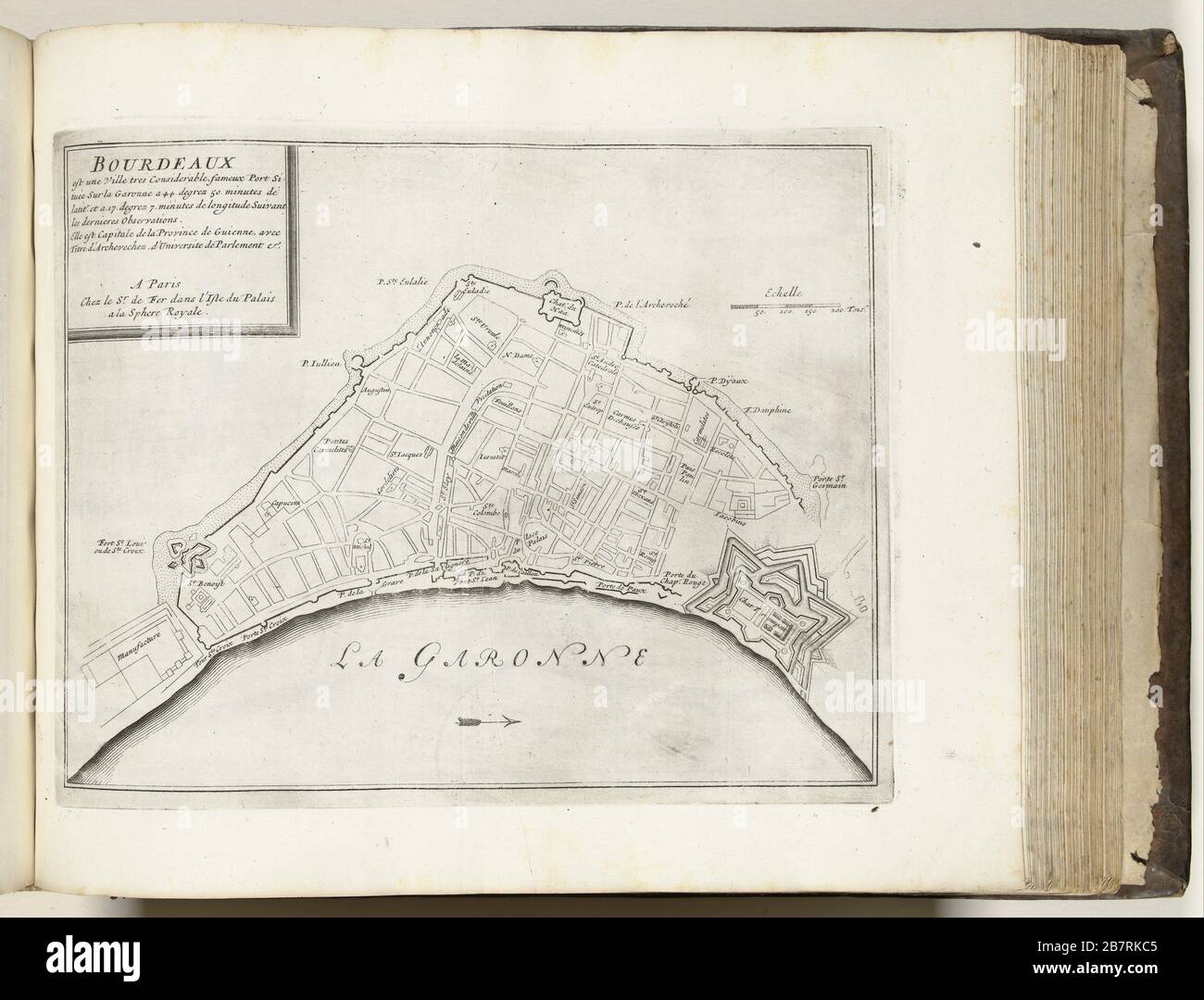 Antique map of bordeaux High Resolution Stock Photography and Images ...