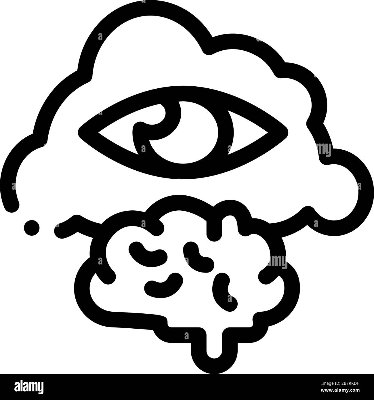 Self-Awareness Icon Vector Outline Illustration Stock Vector Image ...