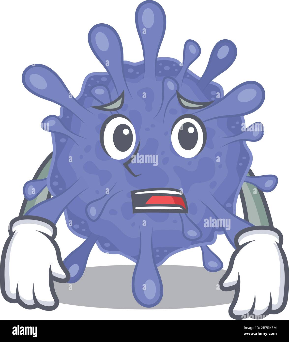 Scared bacteria cartoon Cut Out Stock Images & Pictures - Alamy