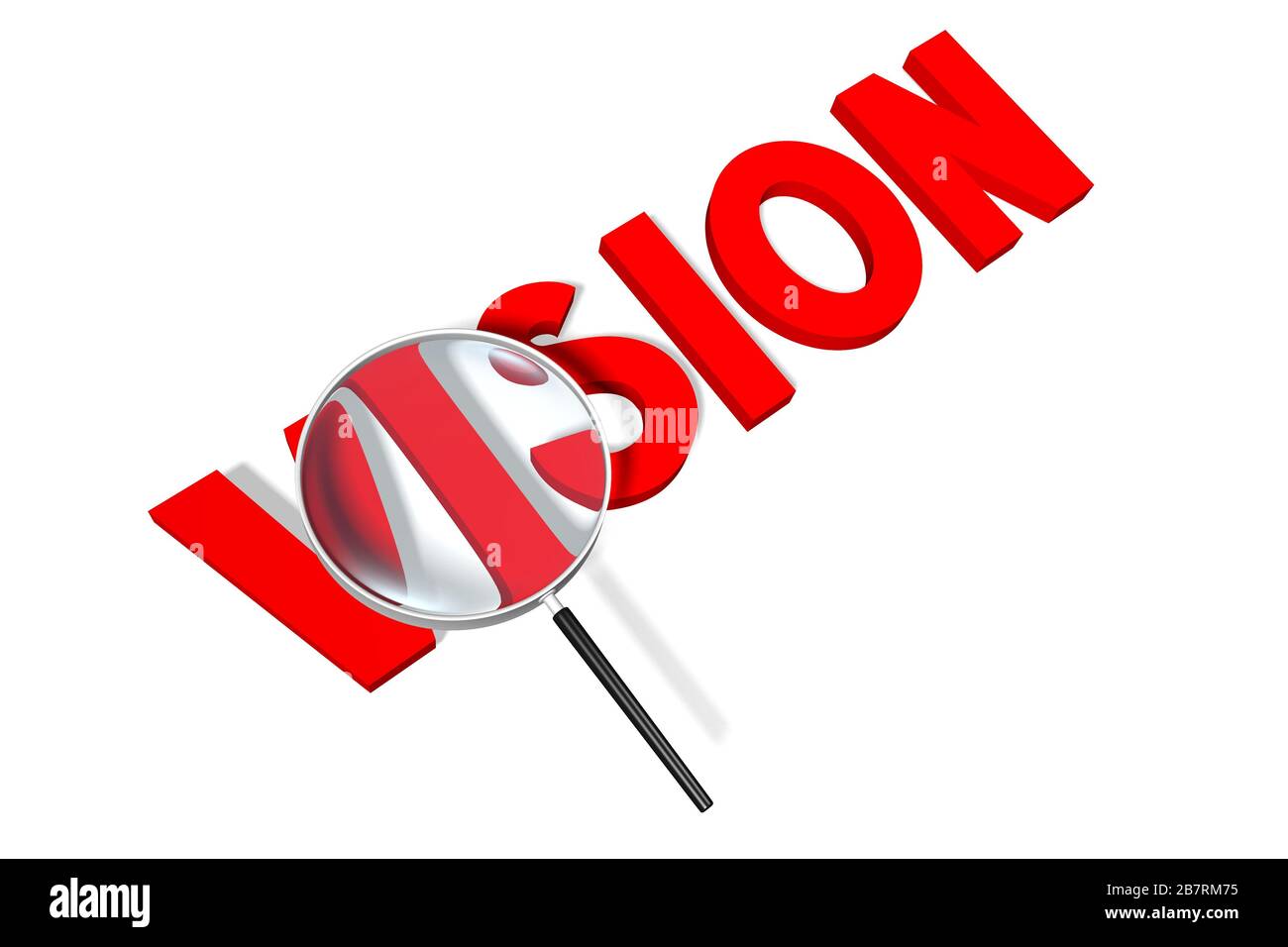 3D magnifying glass - vision Stock Photo - Alamy 3D magnifying glass - vision Stock Photo - Alamy