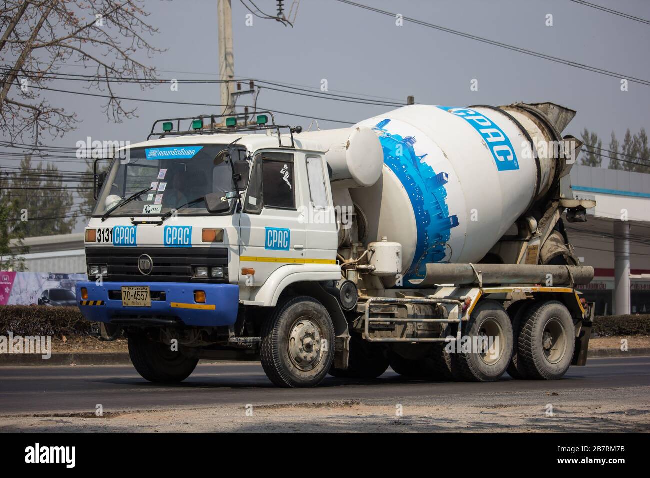 Chiangmai, Thailand - February 20 2020: Concrete truck of CPAC Concrete ...
