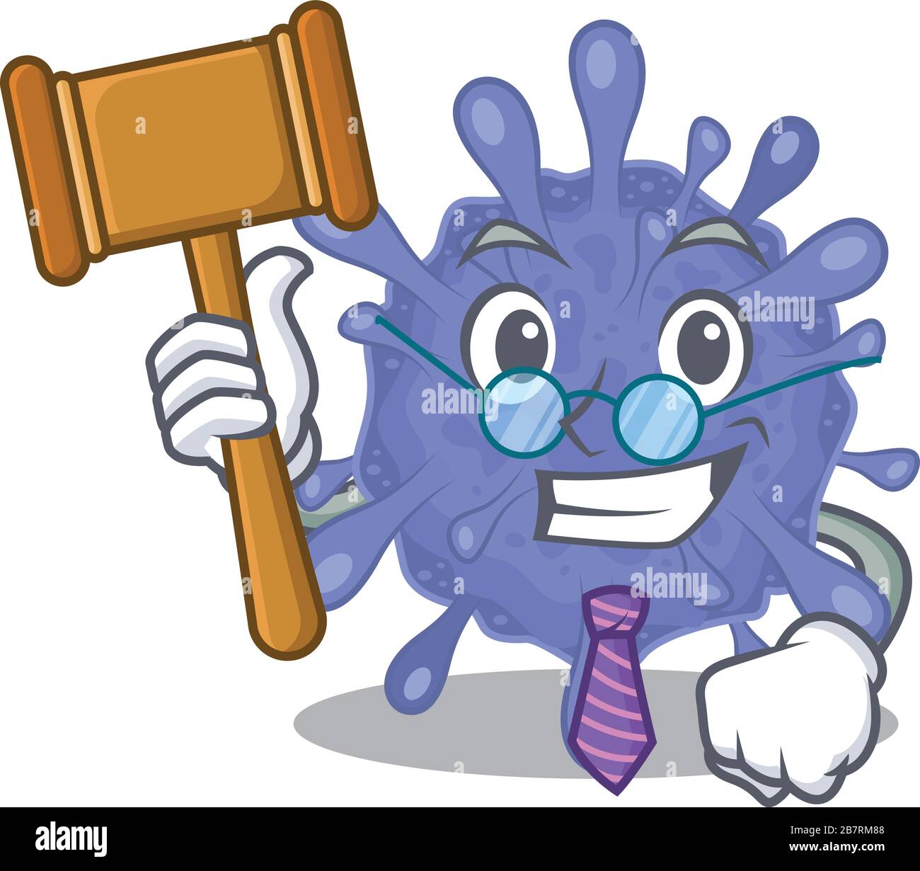 Charismatic Judge biohazard viruscorona cartoon character design ...