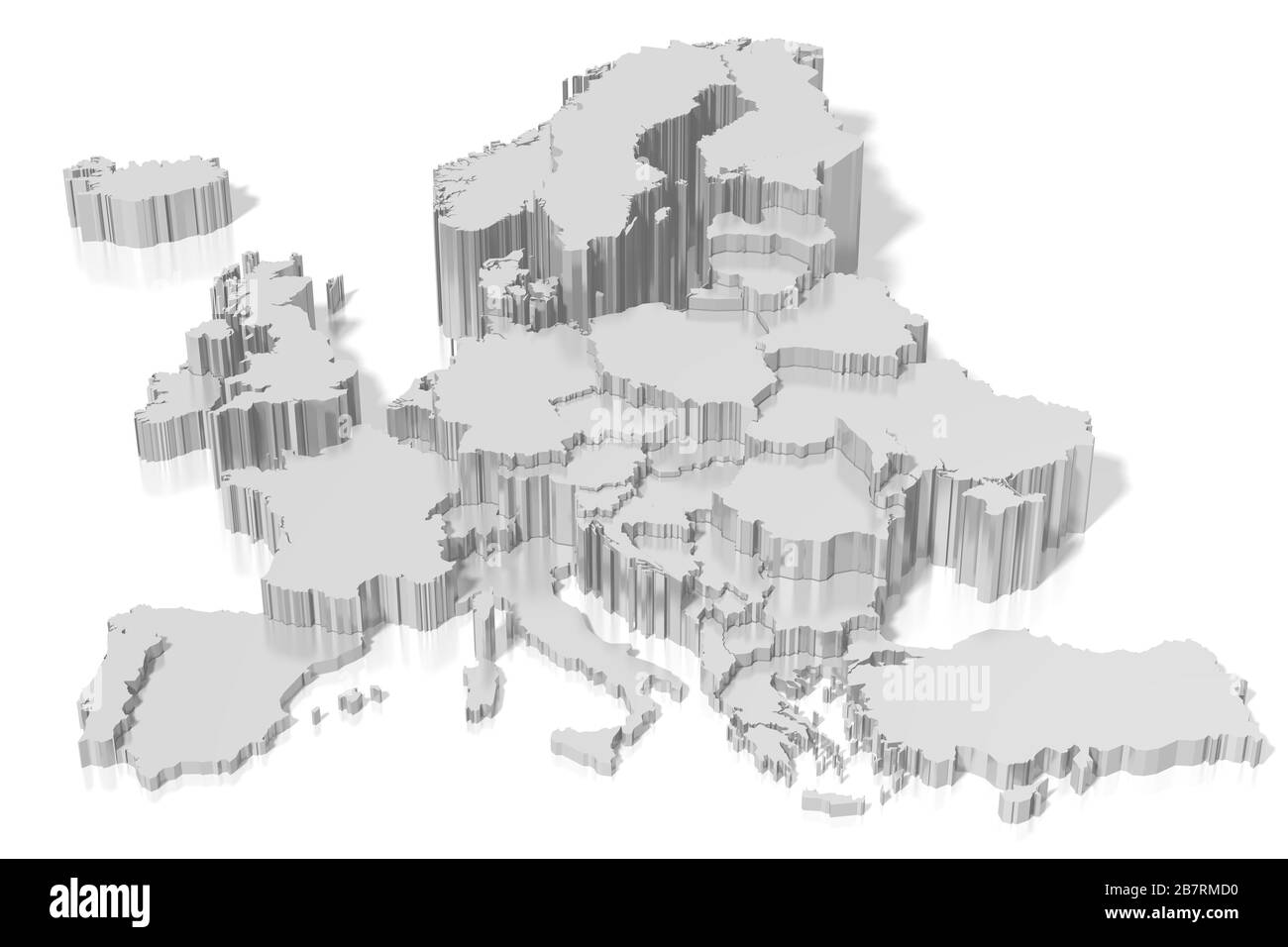 3D Map Stock Photo Alamy