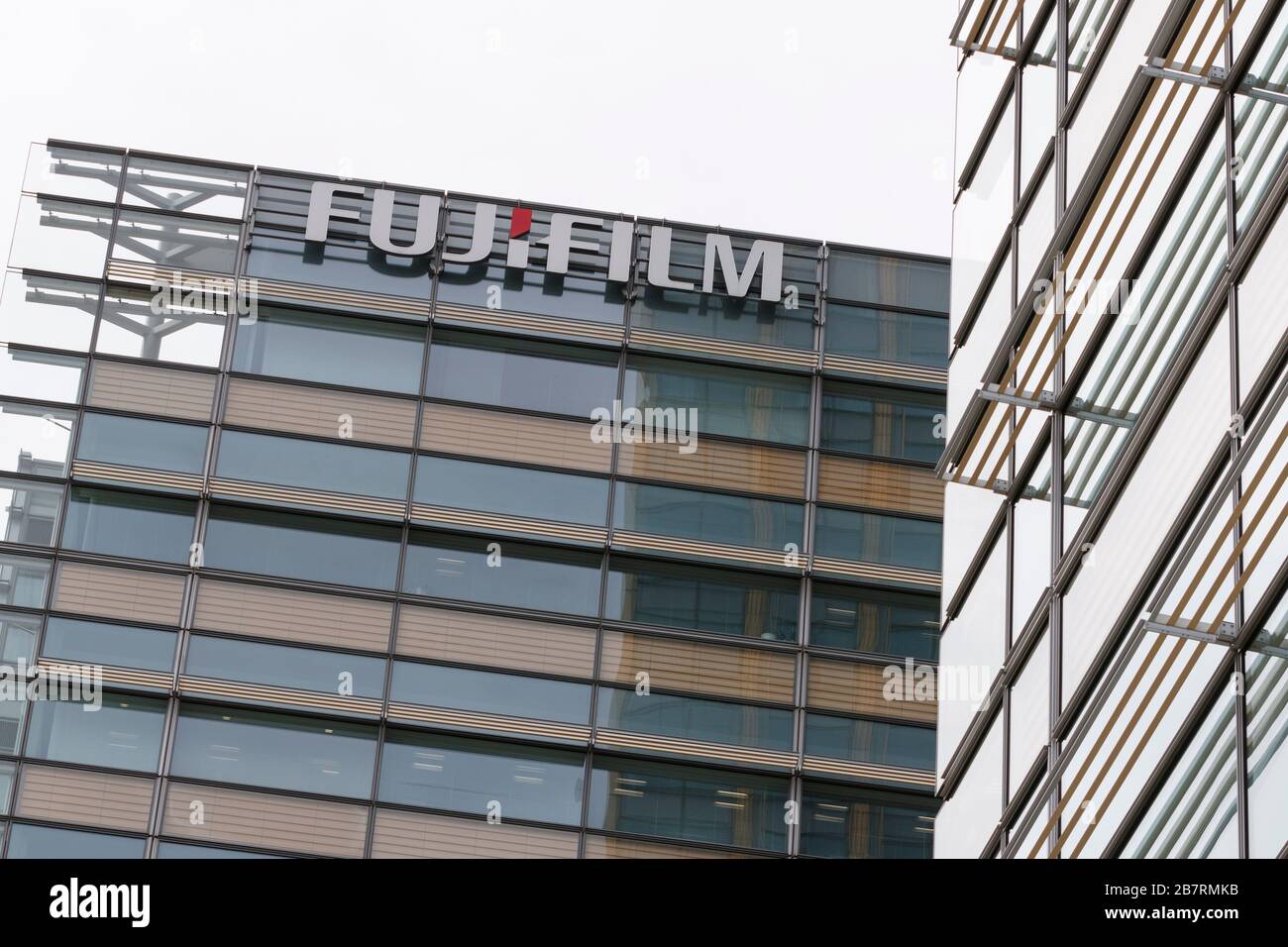FILE : A signboard of Japan's Fujifilm Holdings on display outside its ...