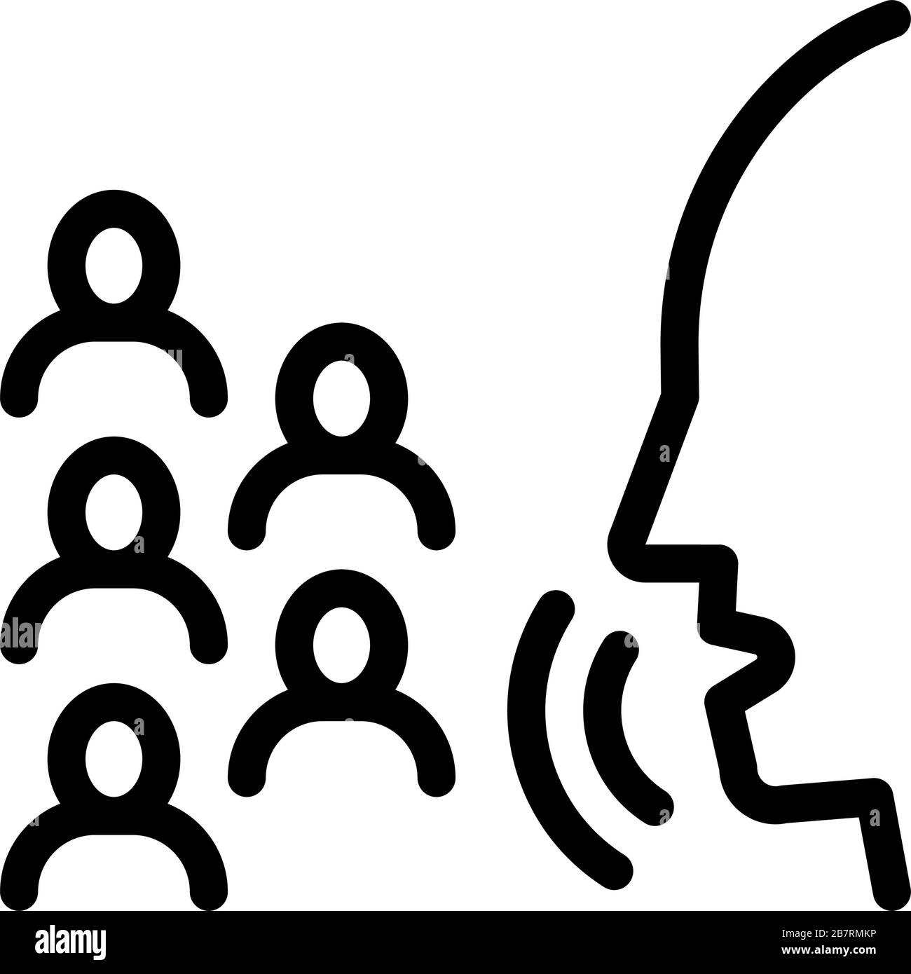 Guide Story for People Icon Outline Illustration Stock Vector Image ...