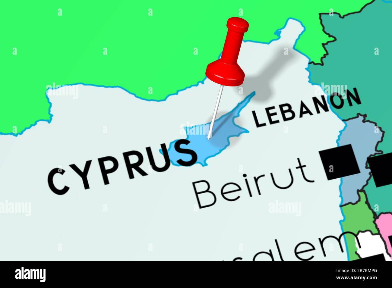 Cyprus Political Map Capital Nicosia High Resolution Stock Photography ...