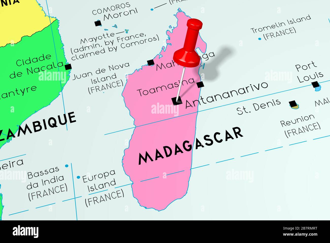 Political Map Of Madagascar Ezilon Maps Political Map Of Africa