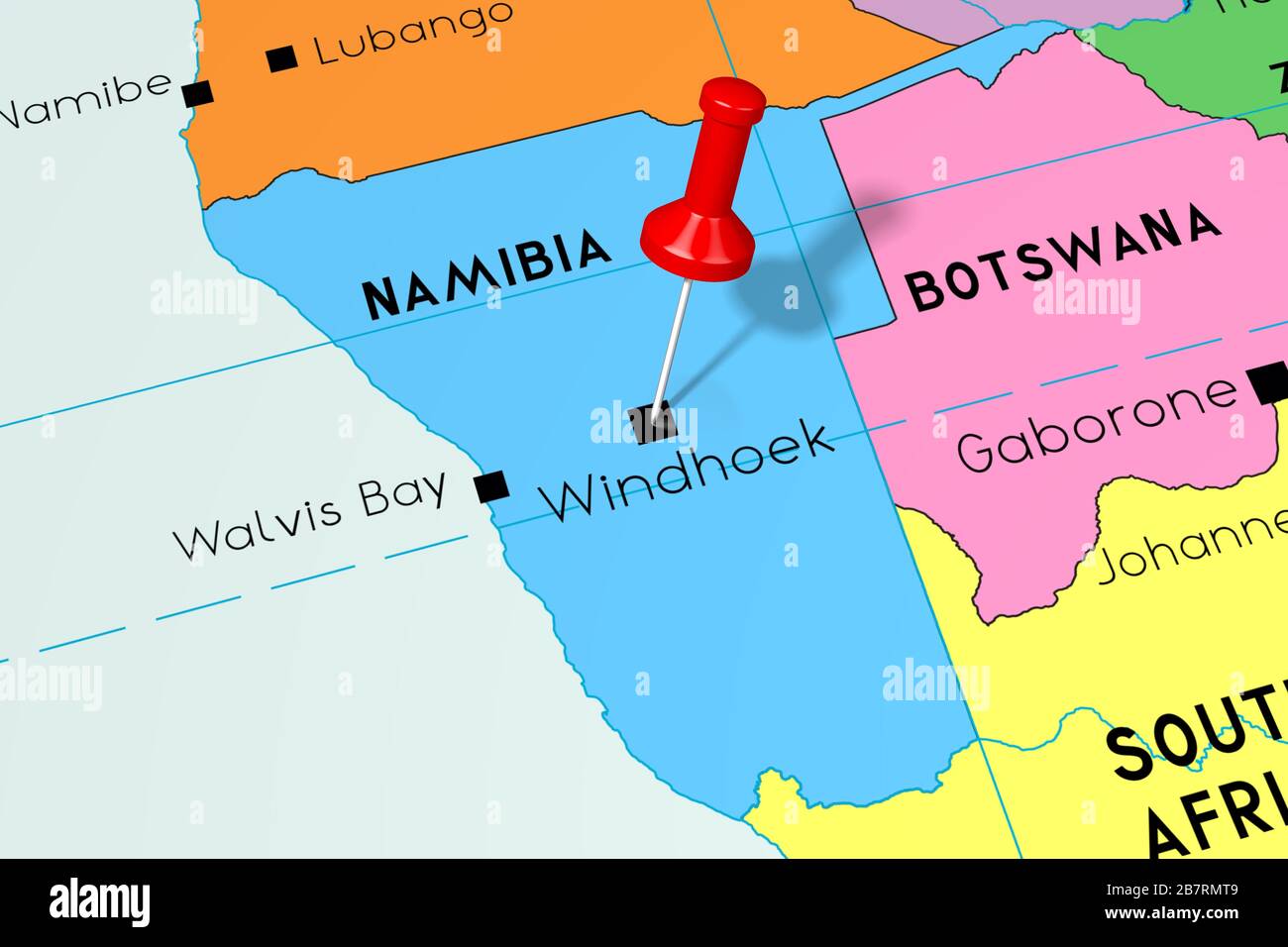 Windhoek Namibia Map