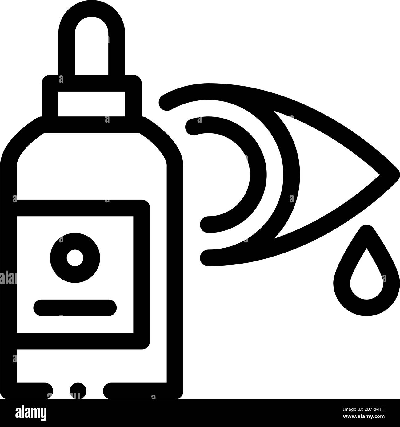 Eye Drops Icon Vector Outline Illustration Stock Vector Image & Art - Alamy