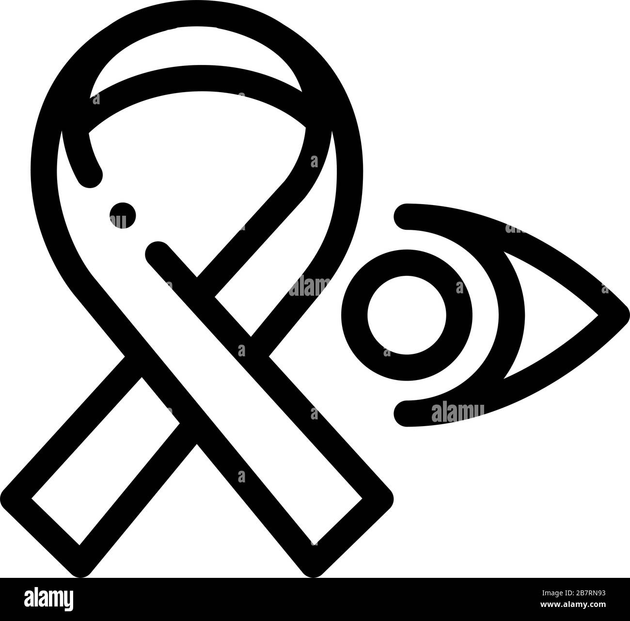 National Glaucoma Awareness Icon Vector Outline Stock Vector Image ...