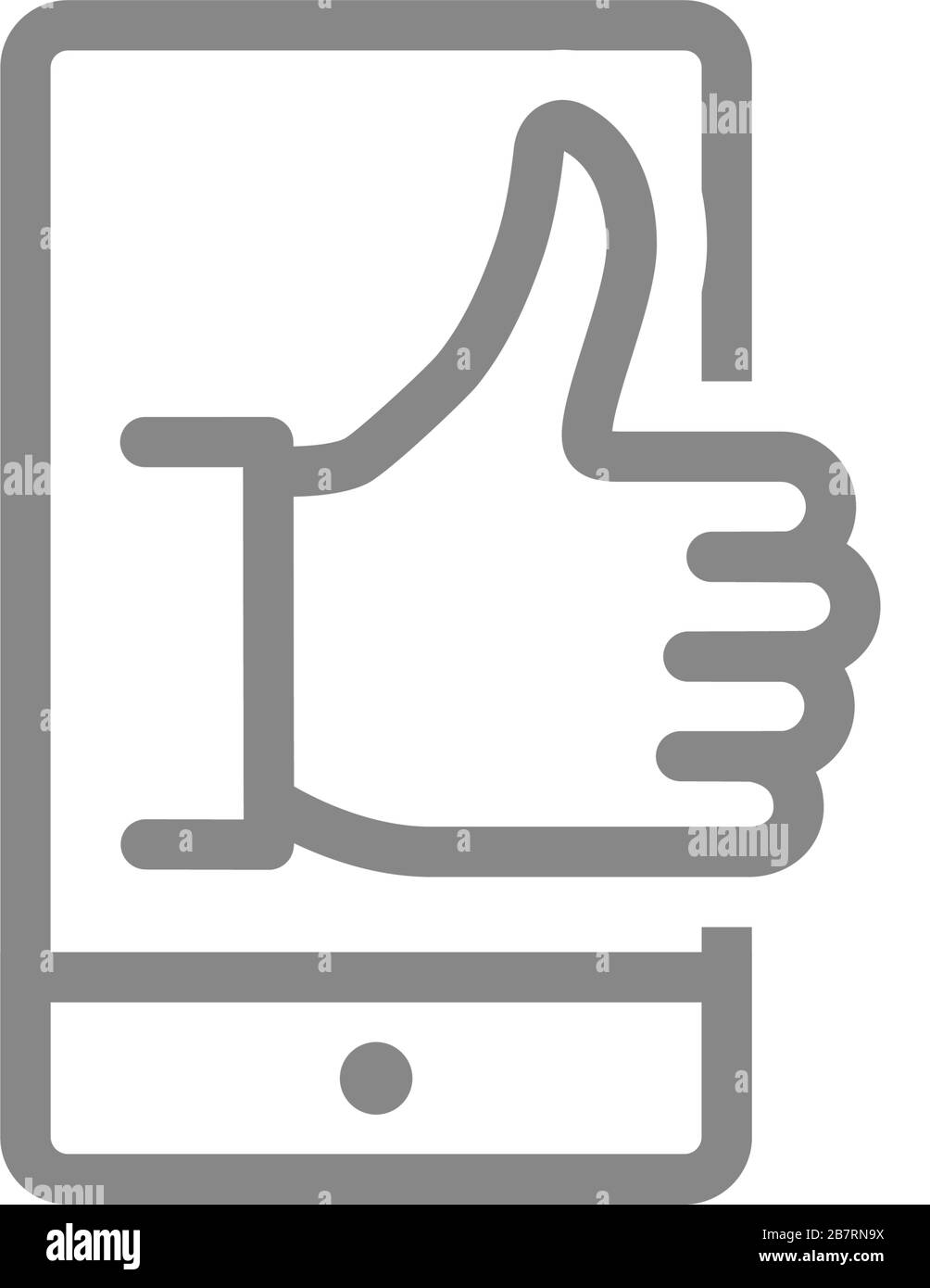 Phone survey line icon Cut Out Stock Images & Pictures - Alamy