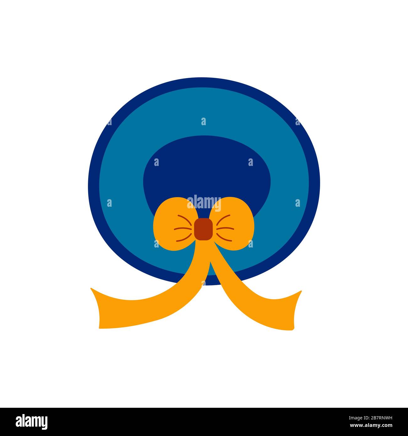 Straw hat colorful ribbon Stock Vector Images - Alamy