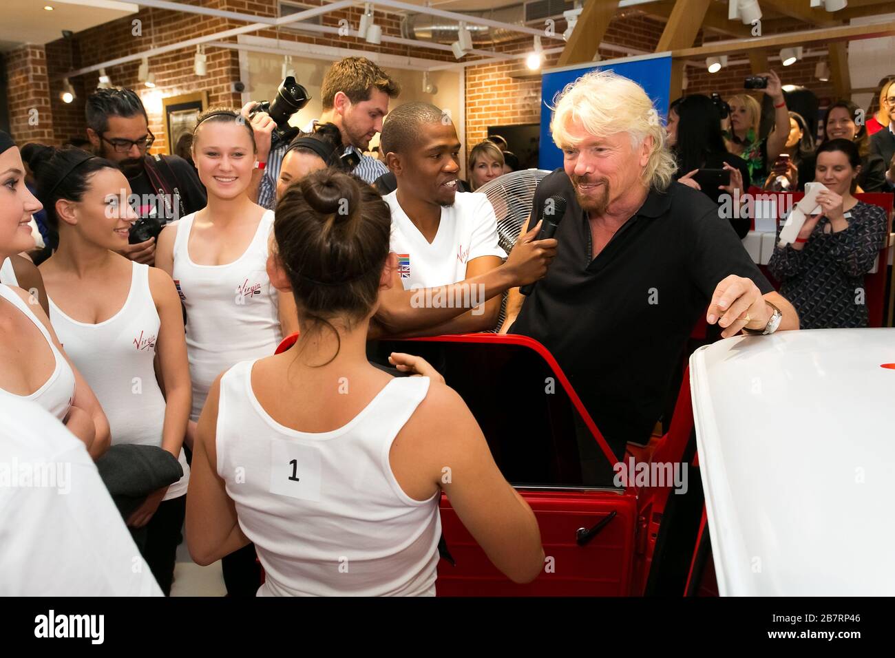 Johannesburg, South Africa - October 02, 2013: Richard Branson at ...