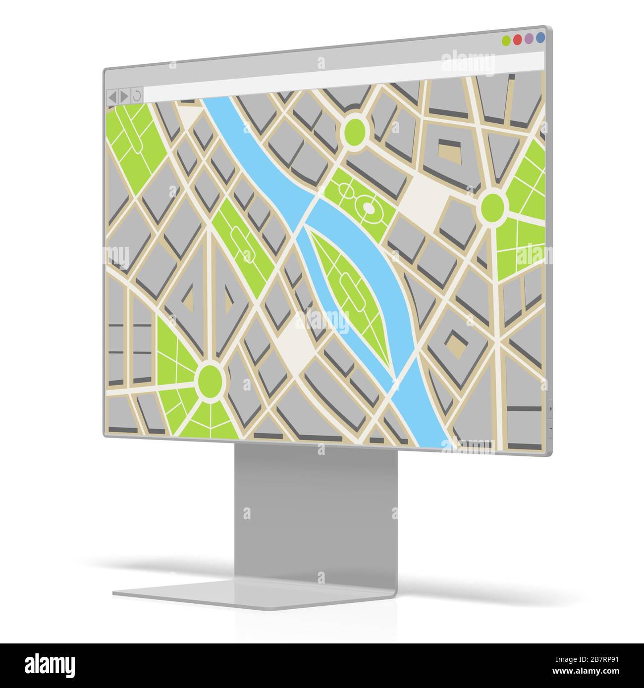 Desktop computer gps navigation hi-res stock photography and images - Alamy