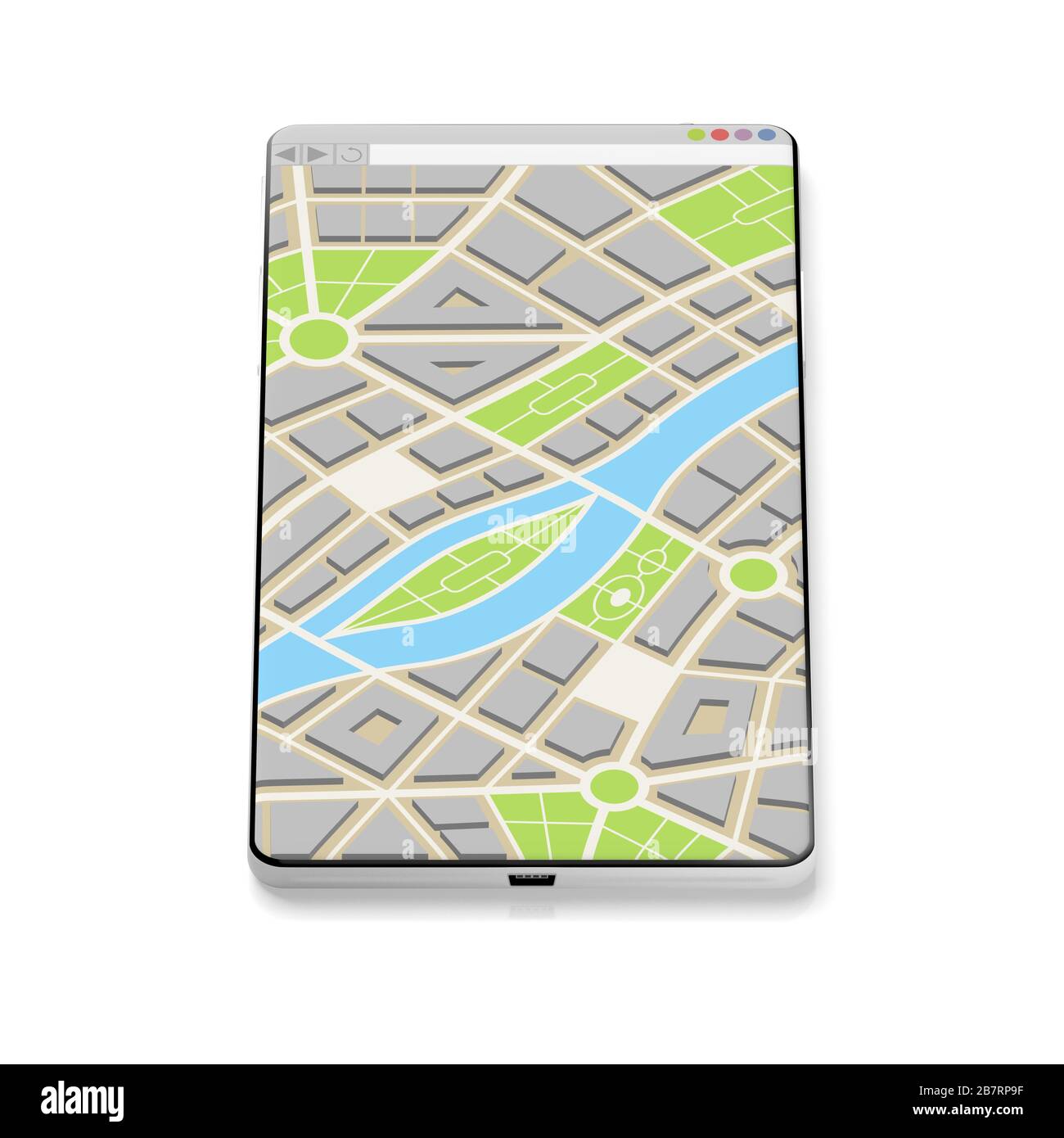 3D smartphone, map concept Stock Photo - Alamy