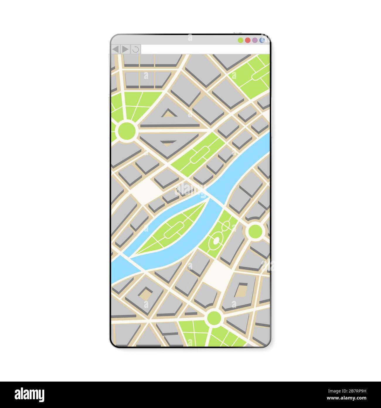 3D smartphone, map concept Stock Photo - Alamy