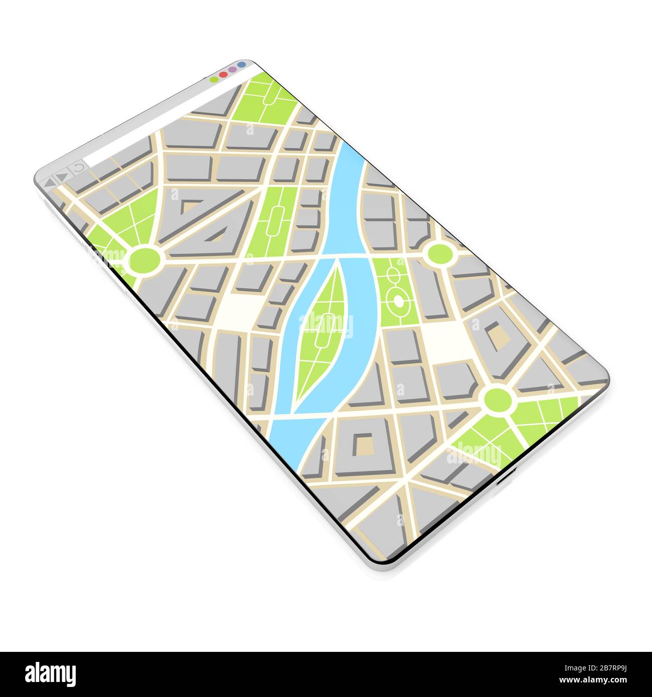 3D smartphone, map concept Stock Photo - Alamy