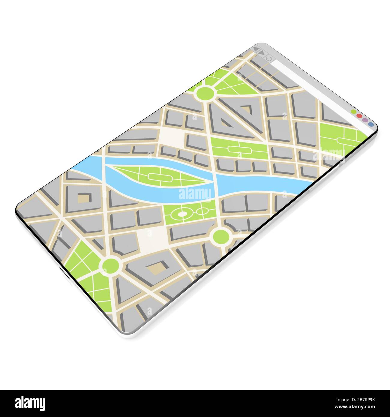 3D smartphone, map concept Stock Photo - Alamy
