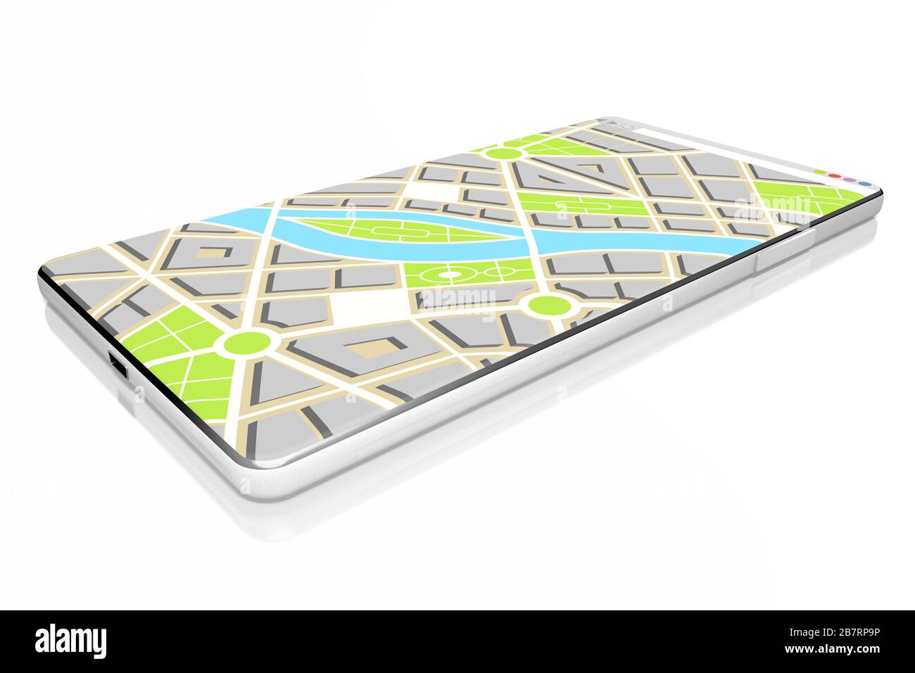 3D smartphone, map concept Stock Photo - Alamy