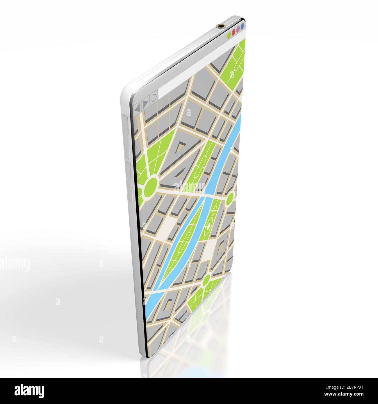 3D smartphone, map concept Stock Photo - Alamy