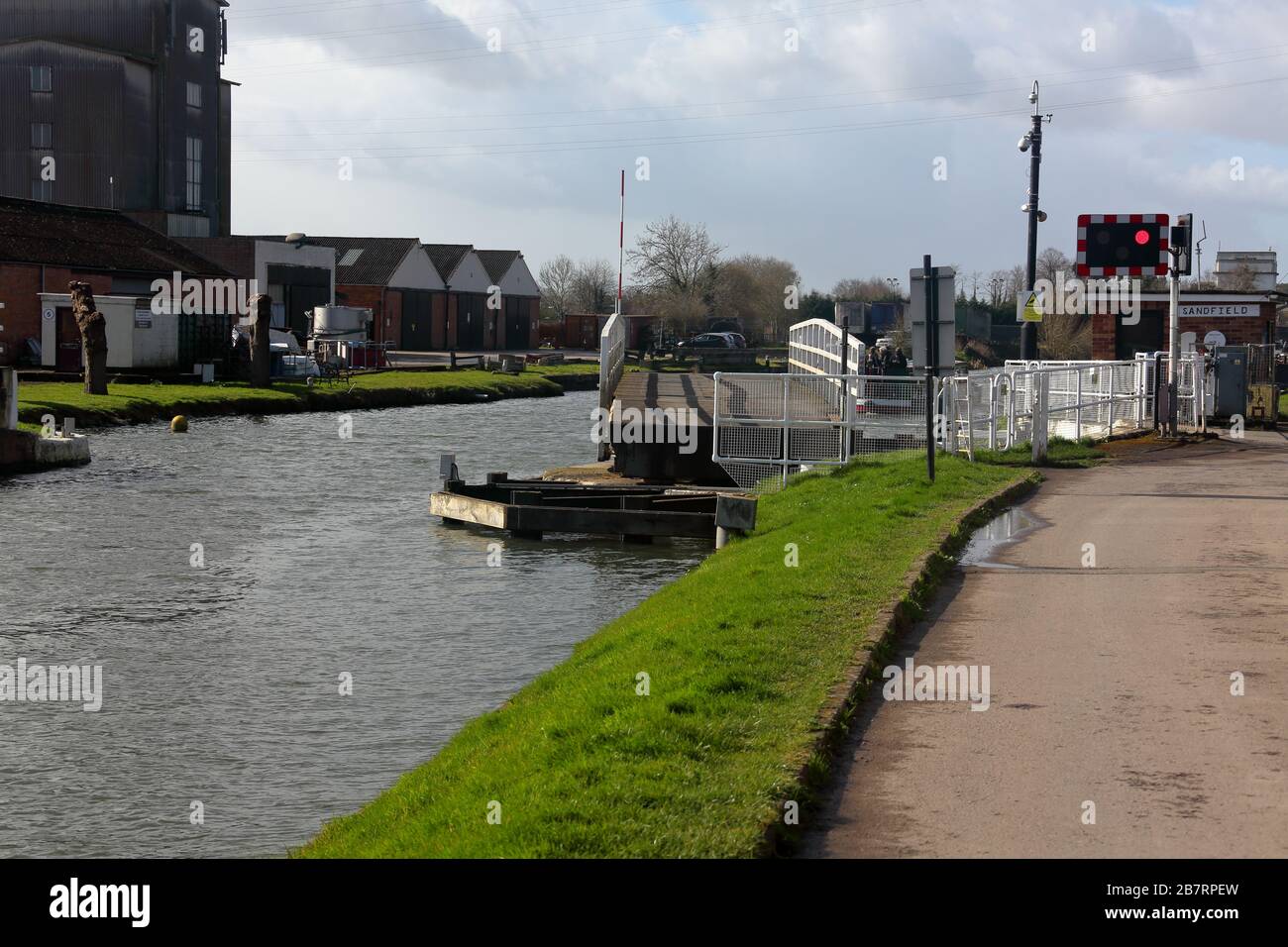 Sandfield road Gloucester and Sharpness waterway swing bridge in ...