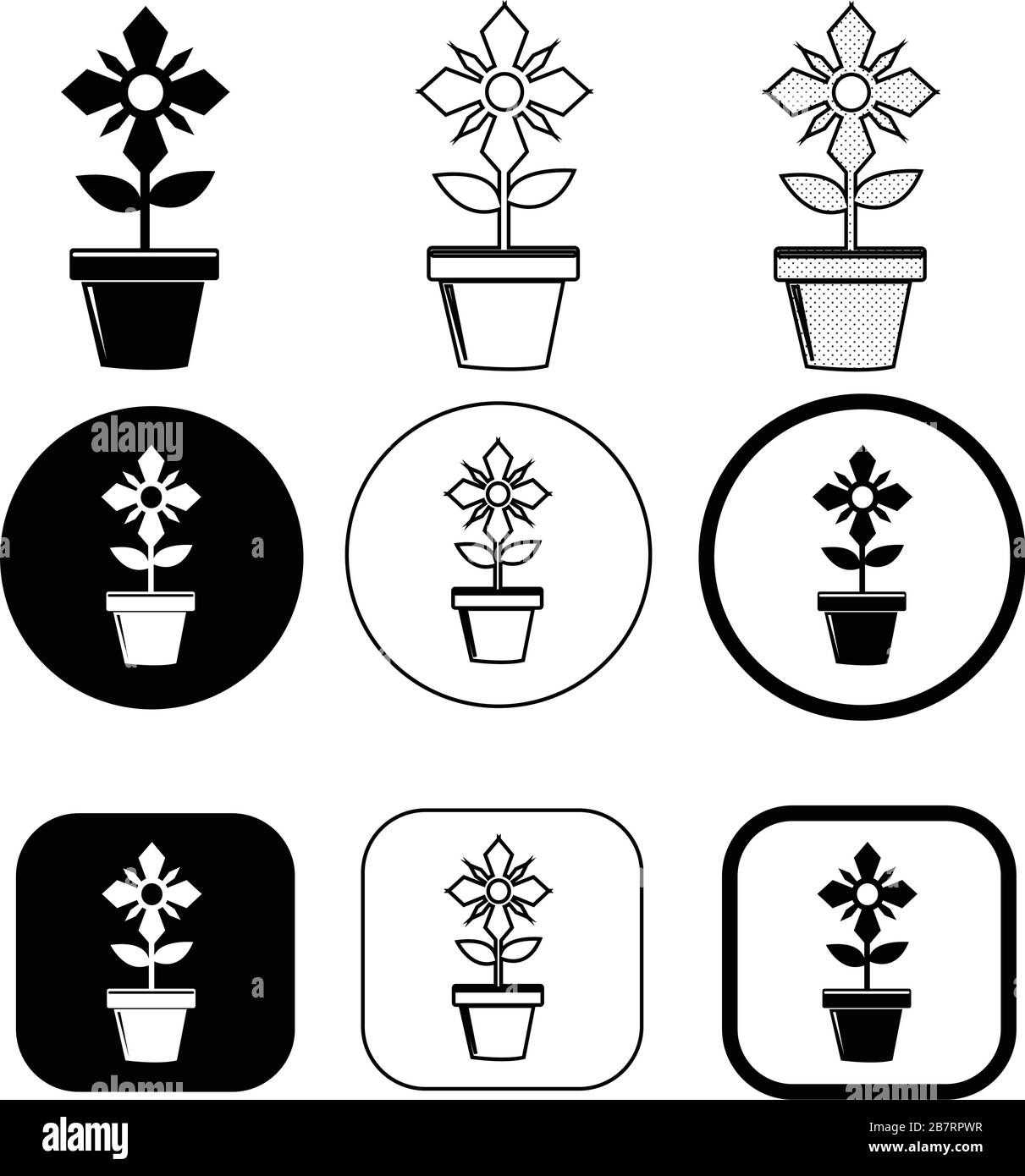 Flower icon flora sign symbol Stock Vector Image & Art - Alamy