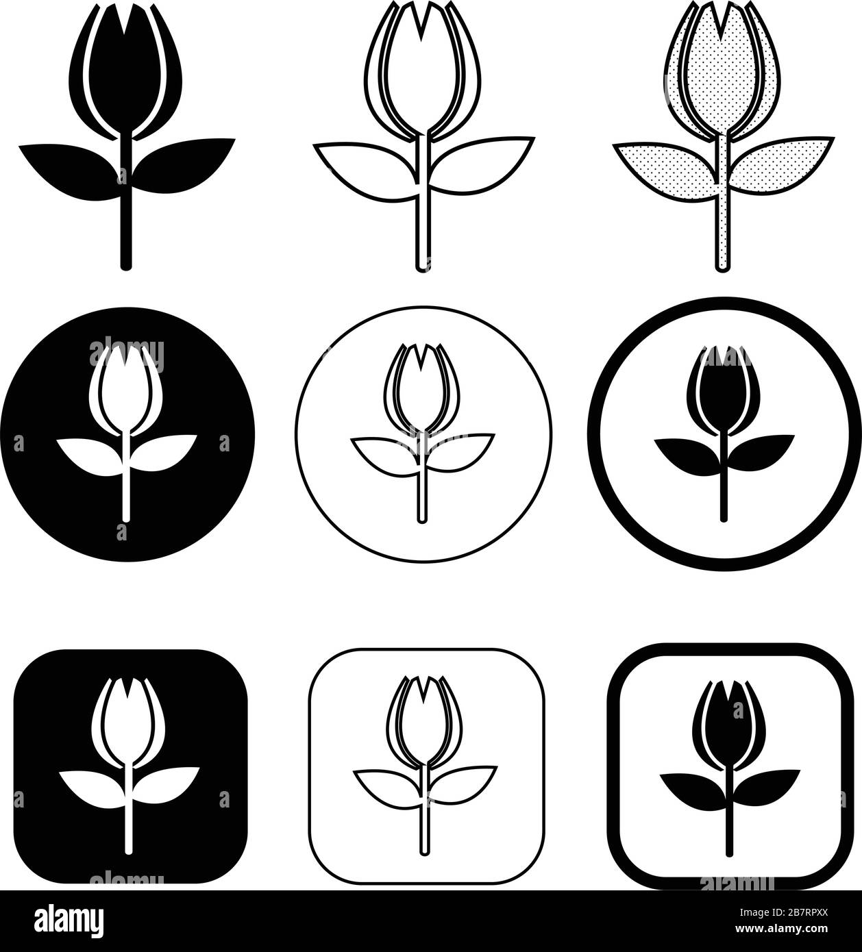 Flower icon flora sign symbol Stock Vector Image & Art - Alamy