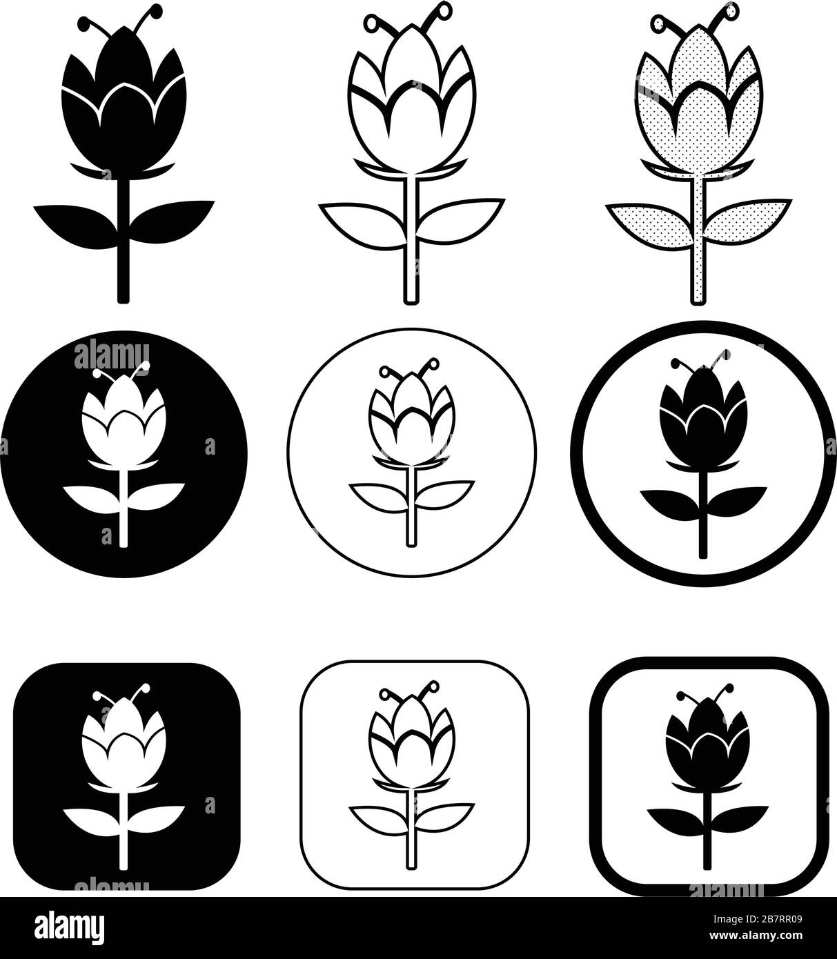 Flower icon flora sign symbol Stock Vector Image & Art - Alamy
