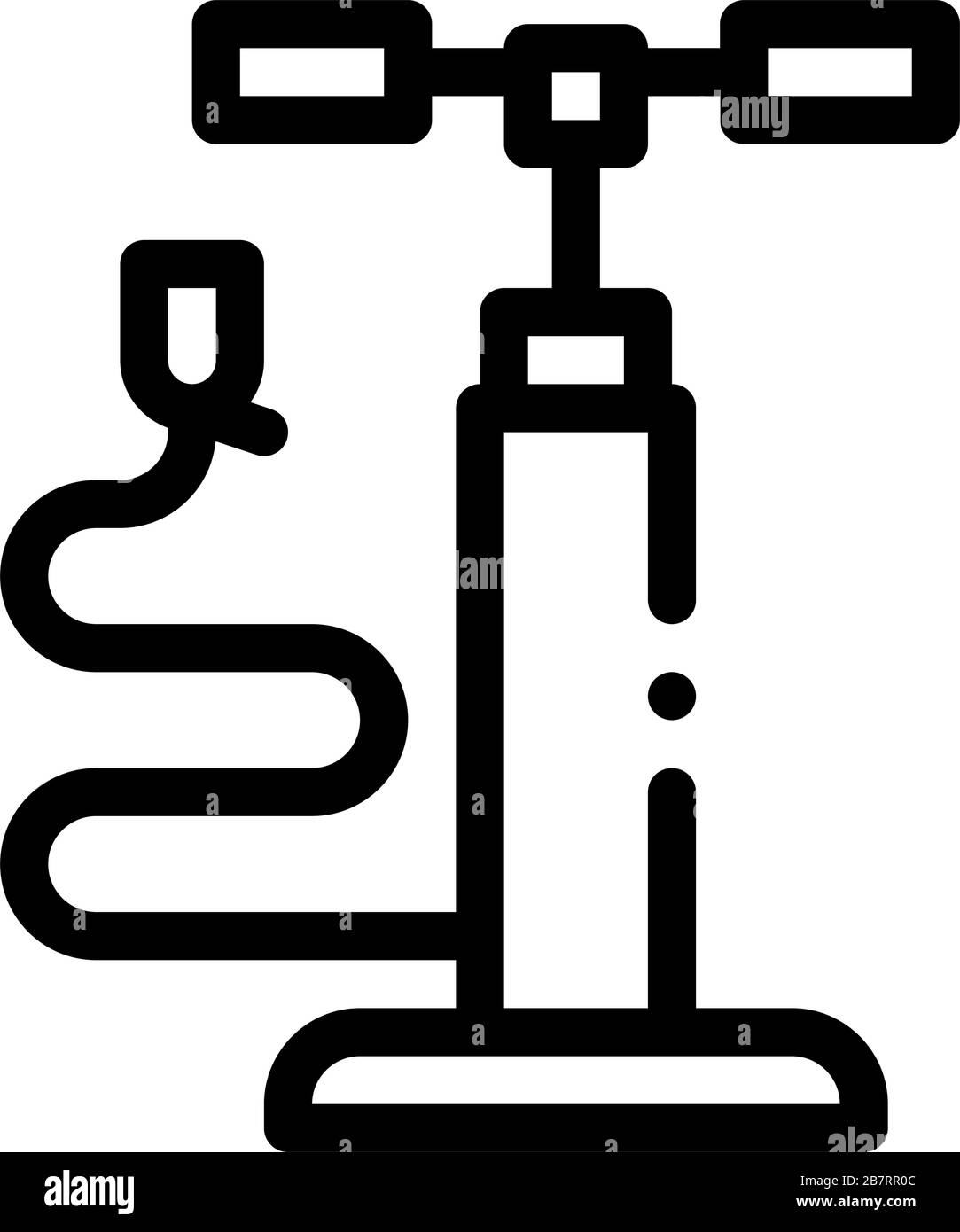Pump for Bike Icon Vector Outline Illustration Stock Vector Image & Art ...
