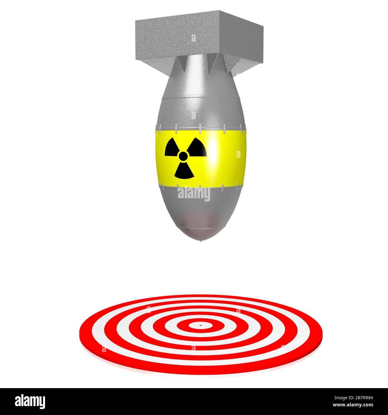 3D atomic bomb, target Stock Photo - Alamy