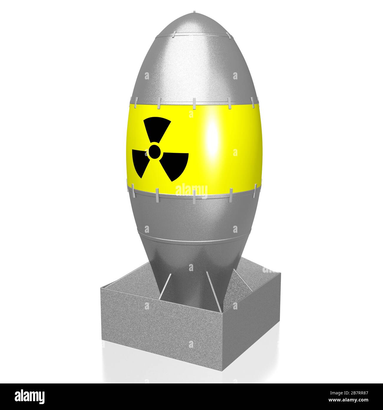 3D atomic bomb - isolated on white background Stock Photo - Alamy